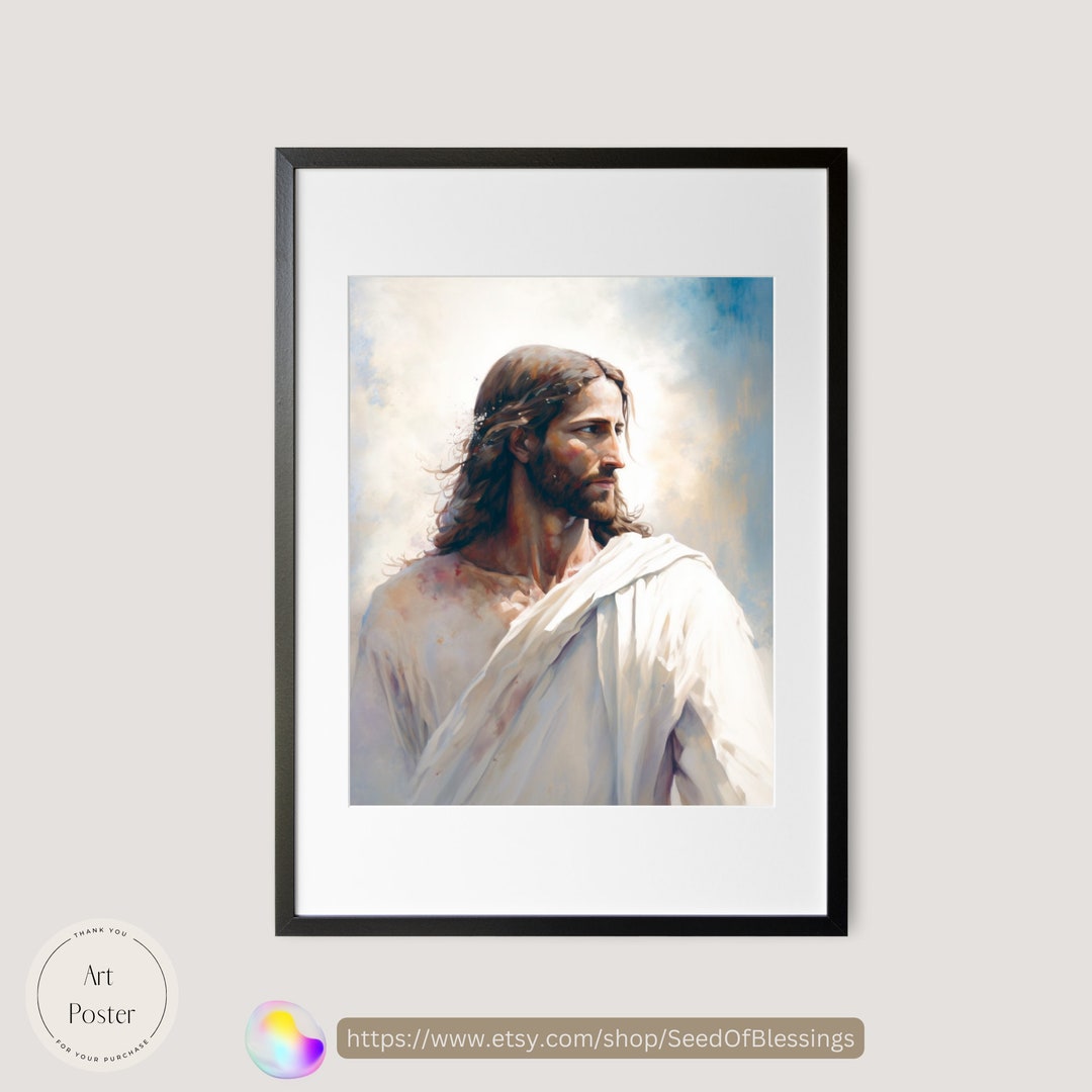 Christ the Redeemer Portrait Religious Art Christian Wall - Etsy