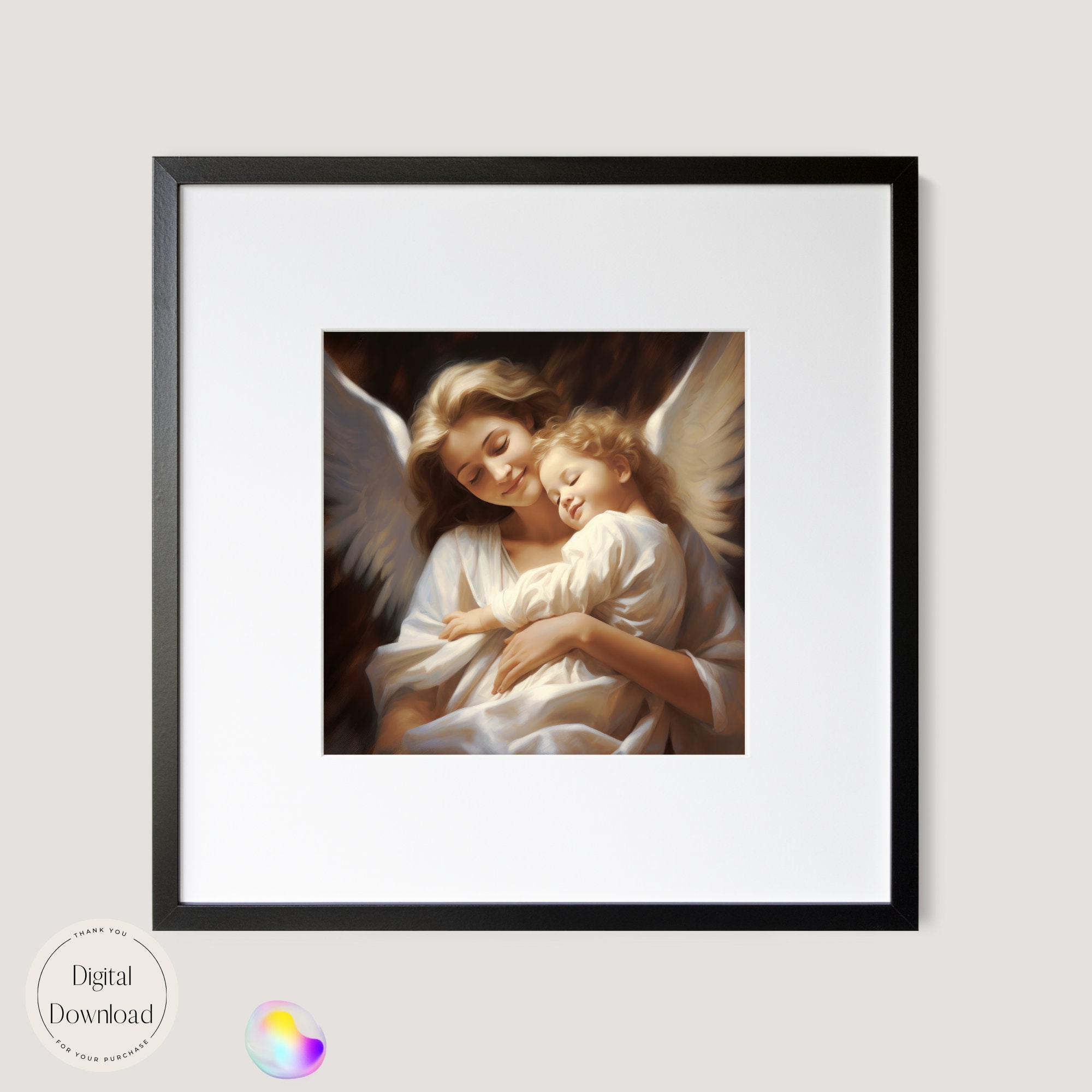 Mother Mary and Baby Jesus Printable Art 65 Instant Download - Etsy