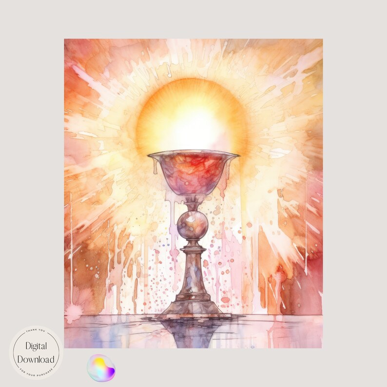 Eucharist Printable Art 5 | Instant Download | Eucharist Symbolism Wall ...