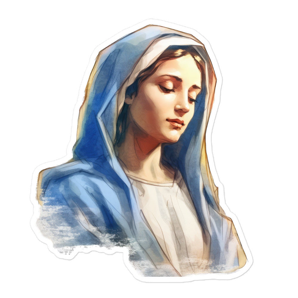 Gentle Mother Mary Decal for Laptop Customization Kiss-cut & Bubble ...