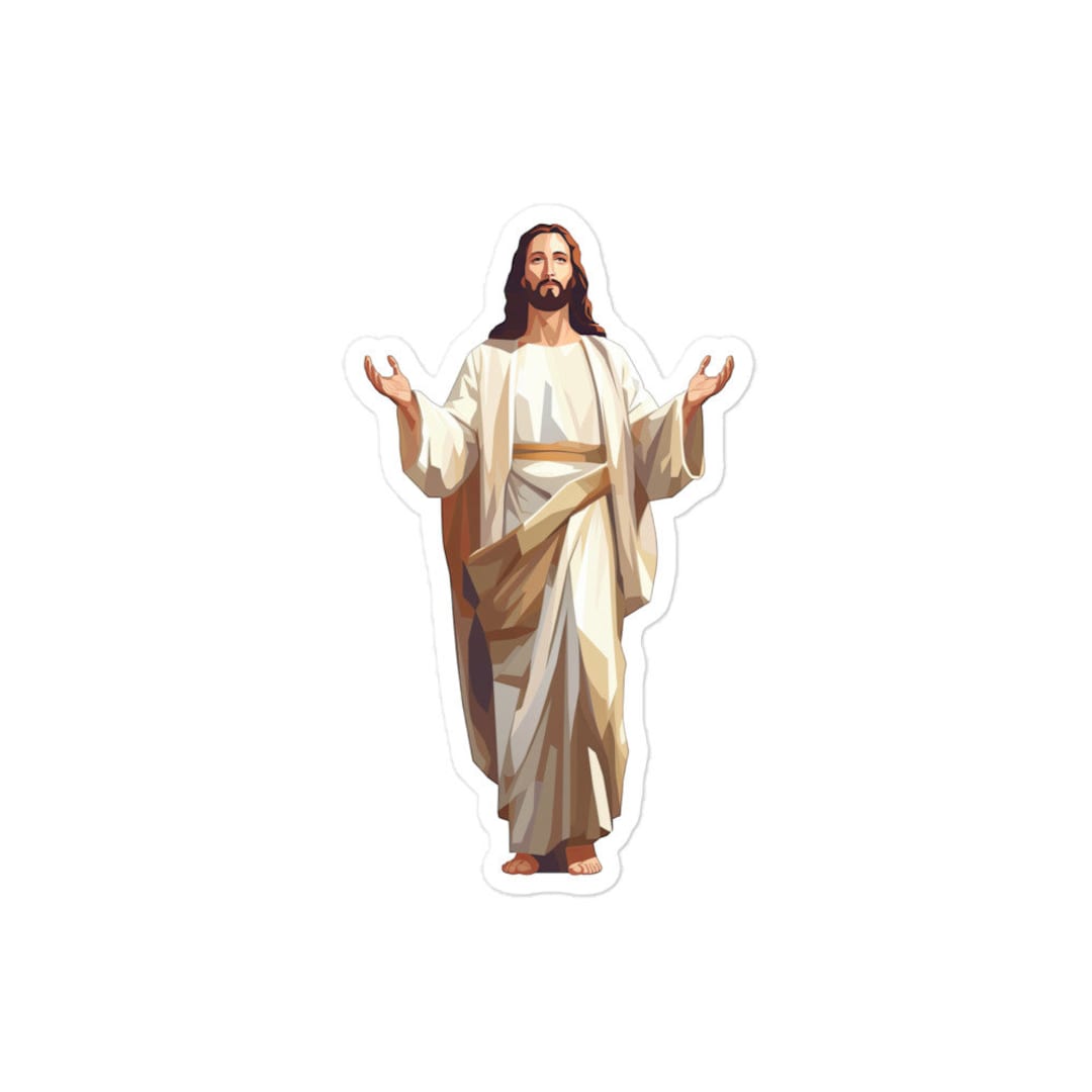 Divine Grace of Jesus Christ Sticker for Christian Devotion Cute Jesus ...