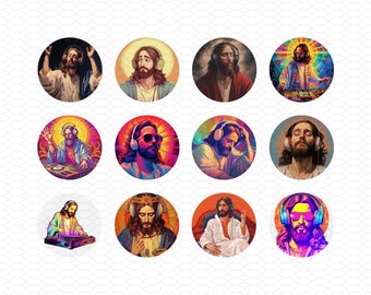 Cute Chibi Jesus With Little Girl Jesus Sticker Sheet - Etsy