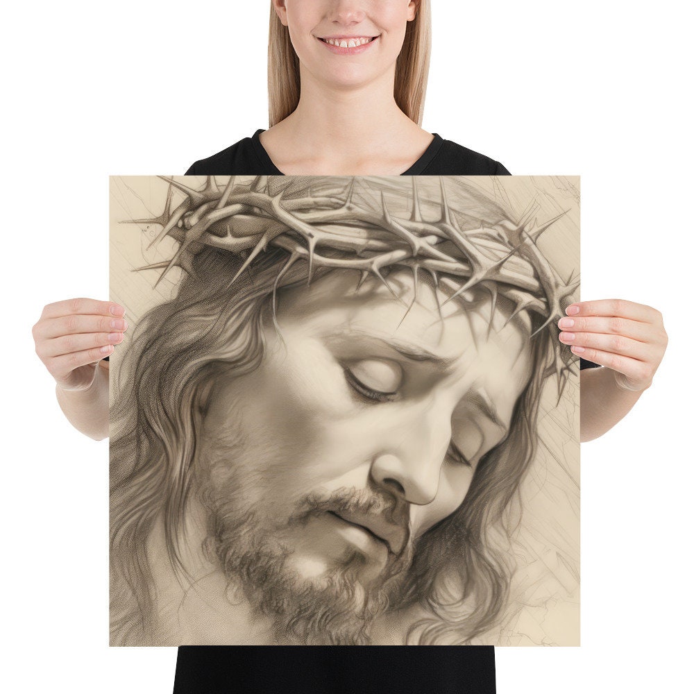 Jesus Christ Portrait, Art to Show Your Faith, Beautiful Addition to ...