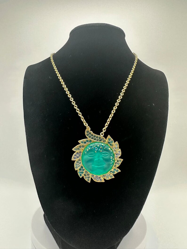 Kirks Folly Goddess Seaview Moon Divine Ombre Necklace goldtone/mermaid ...