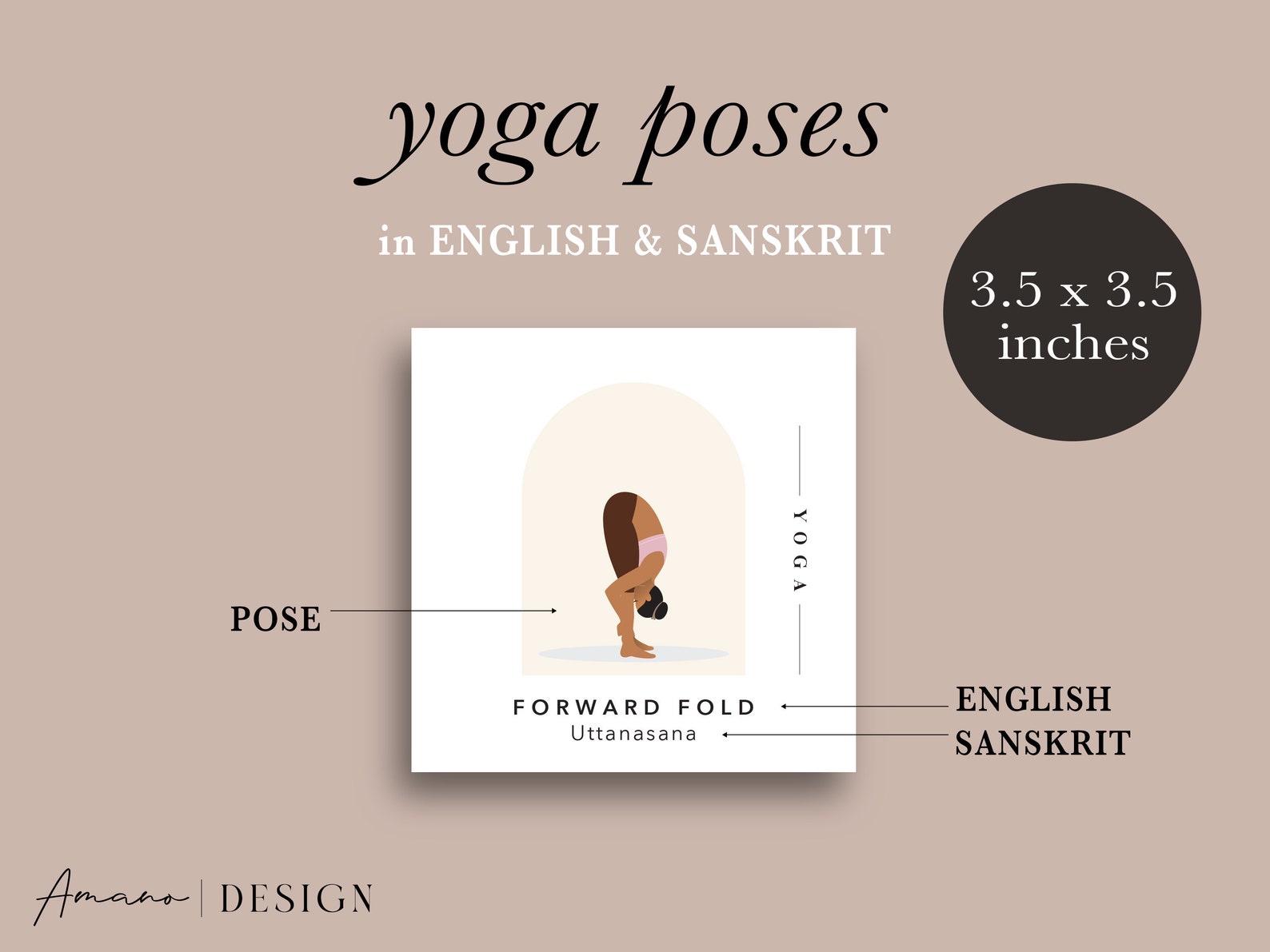Yoga Pose Flashcards BUNDLE 120 Cards Sets 1 and 2 - Etsy