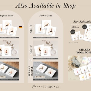 Yoga Pose Flashcards BUNDLE | 120 Cards - Sets 1 and 2 | English ...