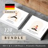 Yoga Pose Flashcards BUNDLE | 120 Cards - Sets 1 and 2 | English ...