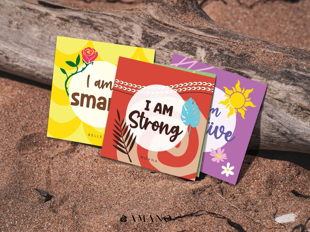20 Disney Princess Inspired Affirmation Cards for Kids | Printable ...