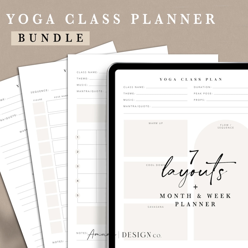 Yoga Class Plan - Etsy