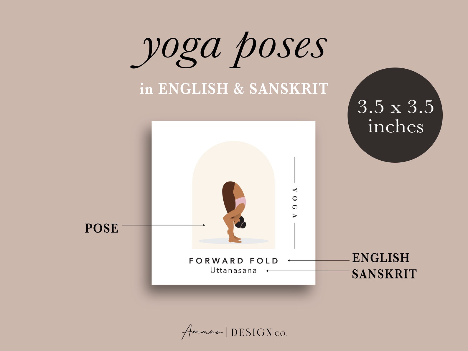 Yoga Pose Flashcards BUNDLE | 120 Cards - Sets 1 and 2 | English ...