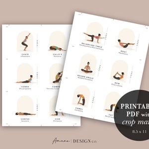 Yoga Pose Flashcards BUNDLE | 120 Cards - Sets 1 and 2 | English ...