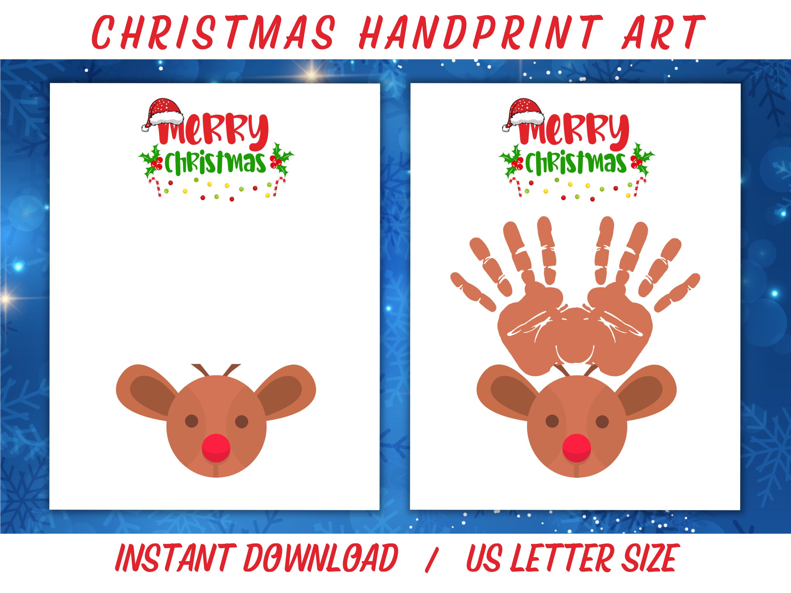Handprint Art, Christmas Handprint Art, Kids Crafts, Handprint Craft ...