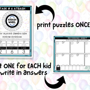 Escape Room for Kids, Printable Party Games, Birthday Bash Escape Room ...