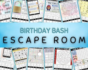 Baseball Escape Room Kit, Printable Escape Room for Kids, Birthday ...