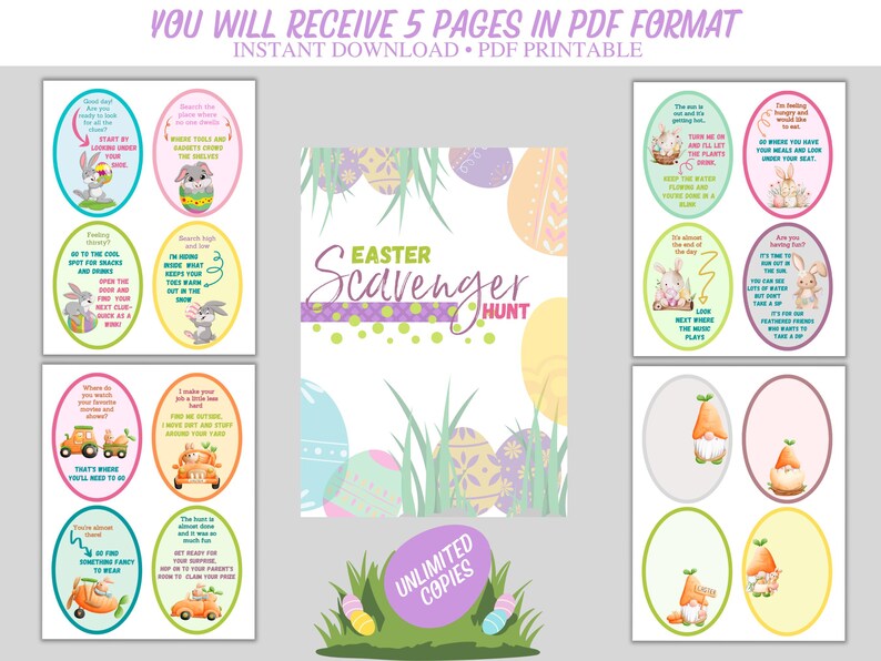 Easter Scavenger Hunt, Easter Games, Kids Activities - Etsy UK