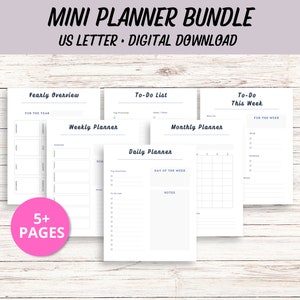 Planner Bundle Printable, Personal Organizer, to Do List, Weekly ...