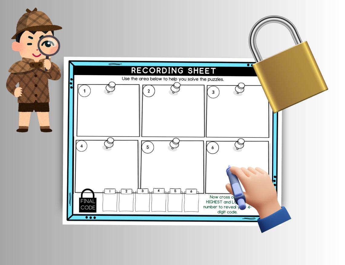 Escape Room for Kids, Printable Party Games, Birthday Bash Escape Room ...