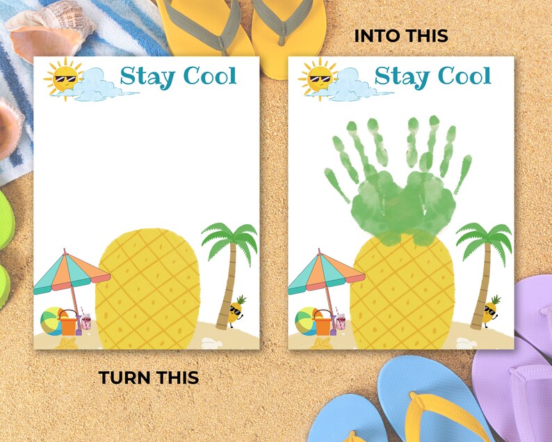 Handprint Art, Painted Art, Kids Handprint, Summer Activity, Handprint ...