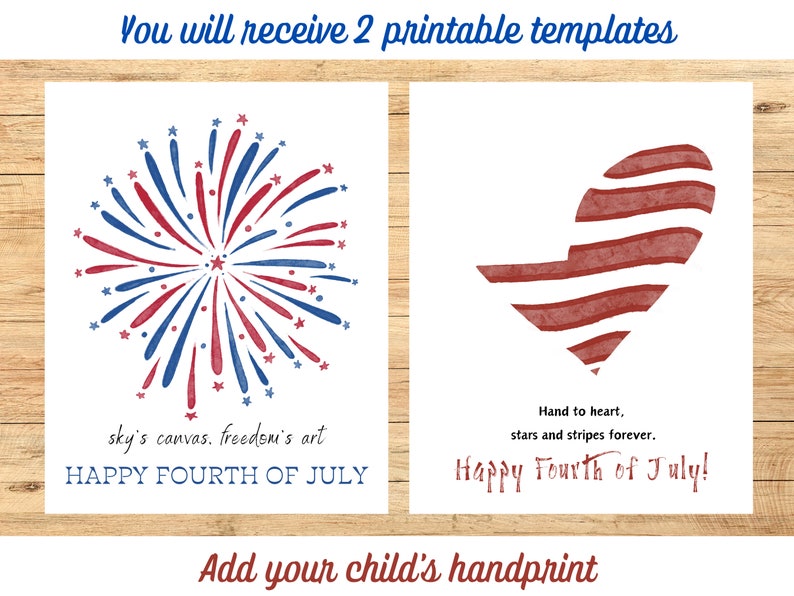 Handprint Art, Fourth of July Handprint Art, Kids Crafts, 4th of July ...