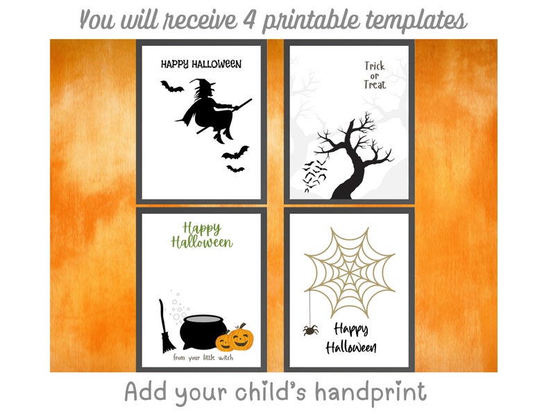 Handprint Art, Halloween Art, Halloween Crafts, Kids Crafts, Printable ...