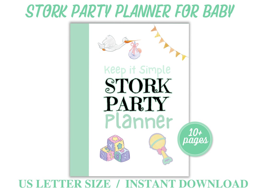 Baby Shower Planner, Stork Party Planner, Shower Planner, Baby Shower ...