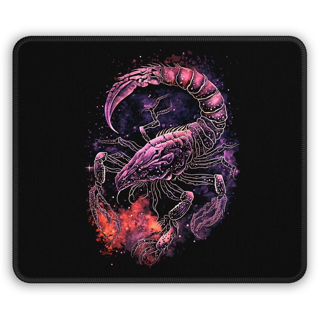 Scorpio Zodiac Gaming Mouse Pad - Astrology Horoscope Gamer Gift, Astrology Non-slip Mousepad ...