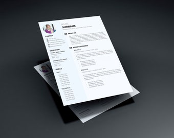 Jane CV Template - Etsy