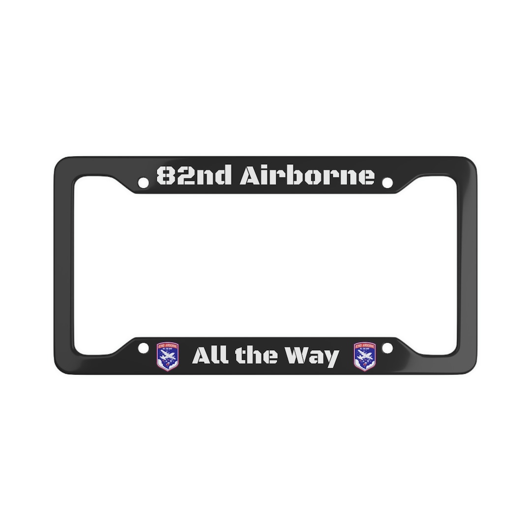 82nd Airborne License Plate Frame - Etsy