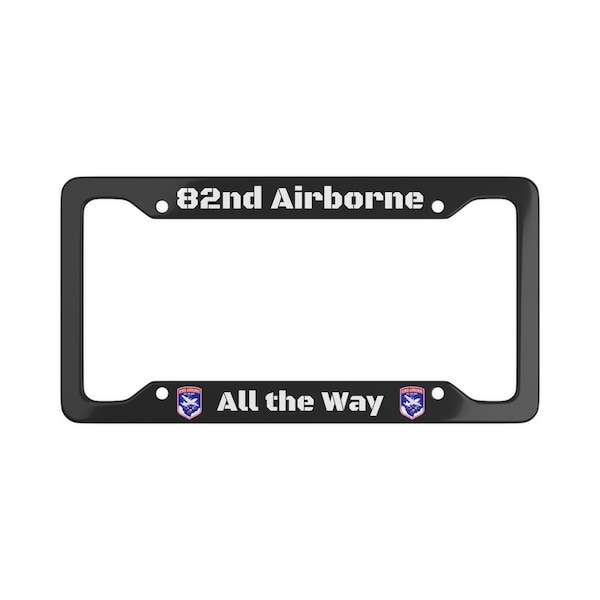 82nd Airborne License Plate Frame - Etsy