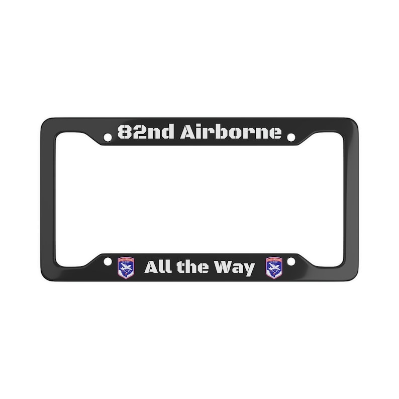 82nd Airborne License Plate Frame - Etsy