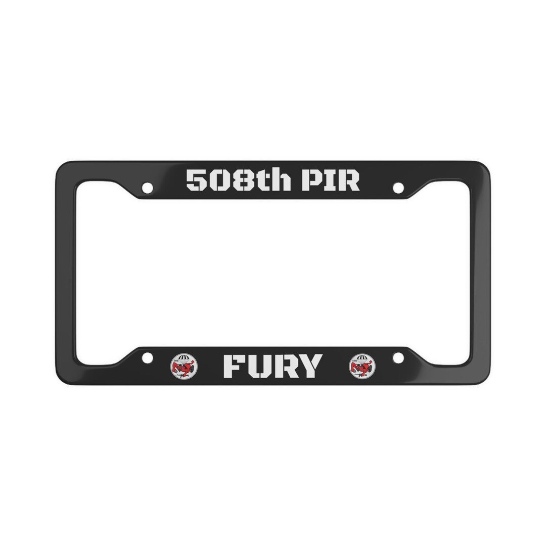 508th PIR "fury" License Plate Frame - Etsy