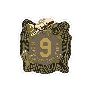 9th Infantry Regiment 'manchu' Die-cut Vinyl Sticker - Etsy