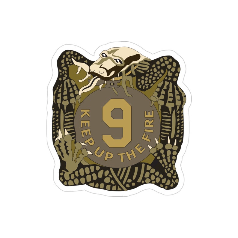 9th Infantry Regiment 'manchu' Die-cut Vinyl Sticker - Etsy