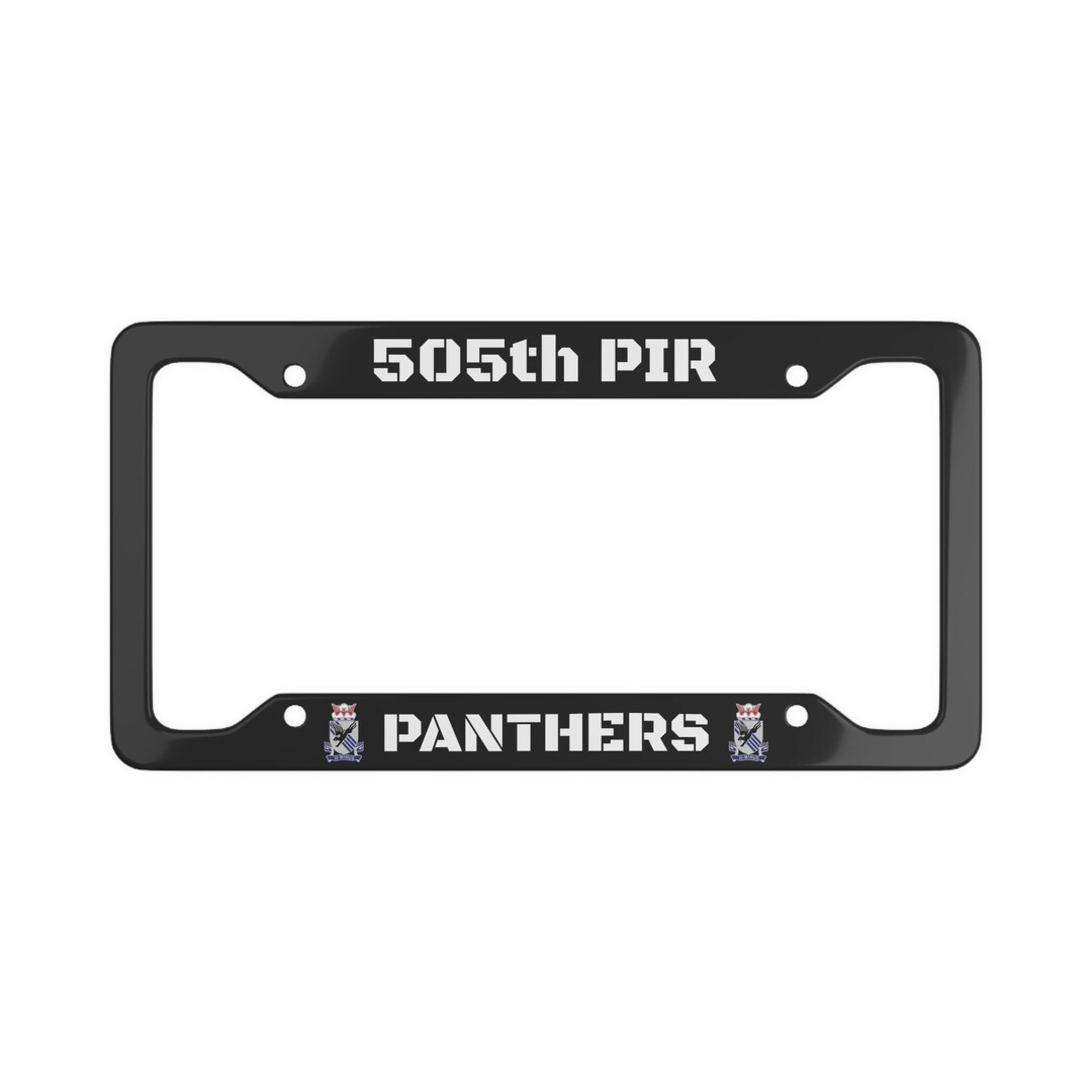 505th PIR "panthers" License Plate Frame - Etsy