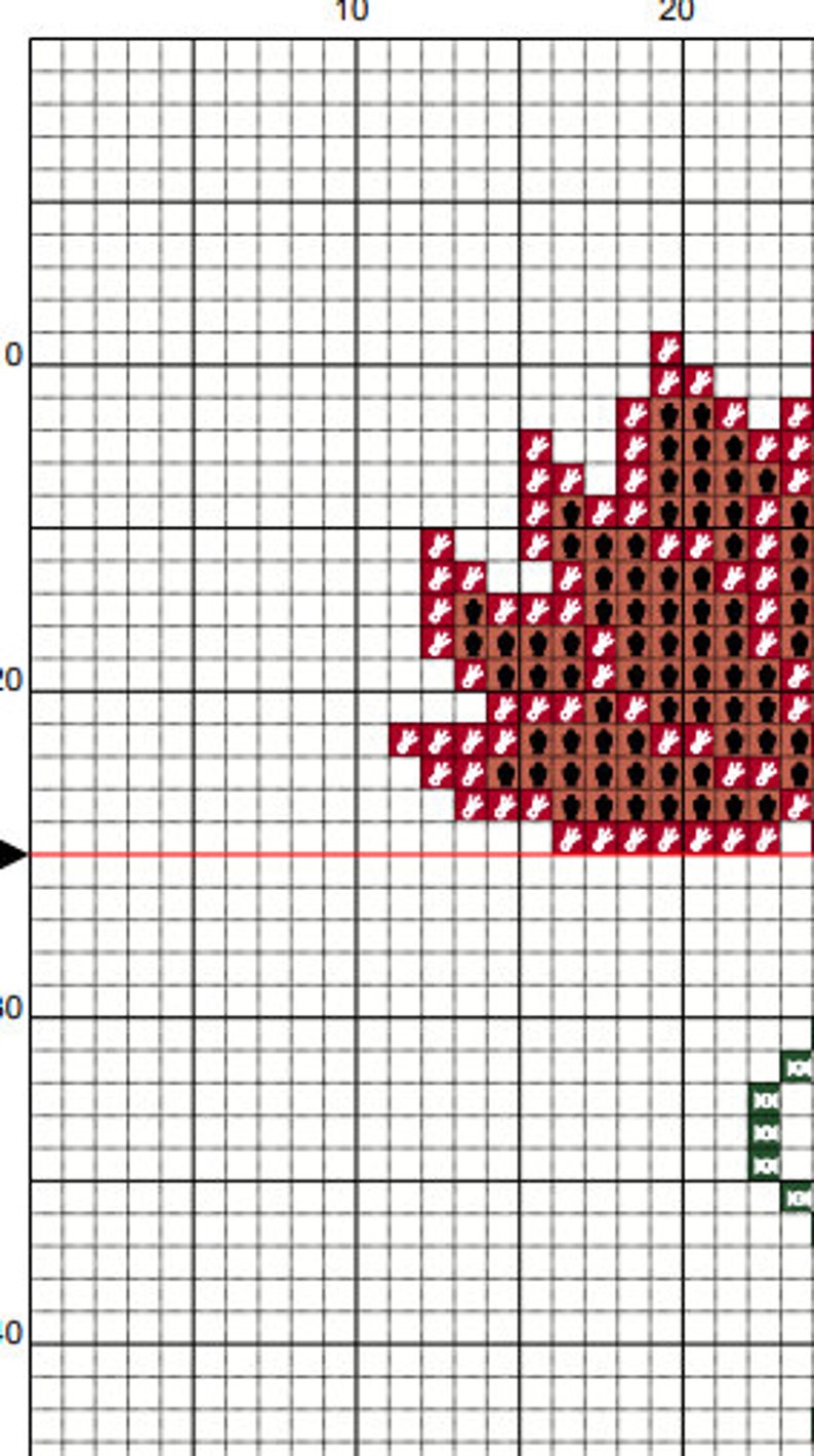 NEDA Symbol Lotus Flower Cross Stitch Pattern Instant PDF Download ...