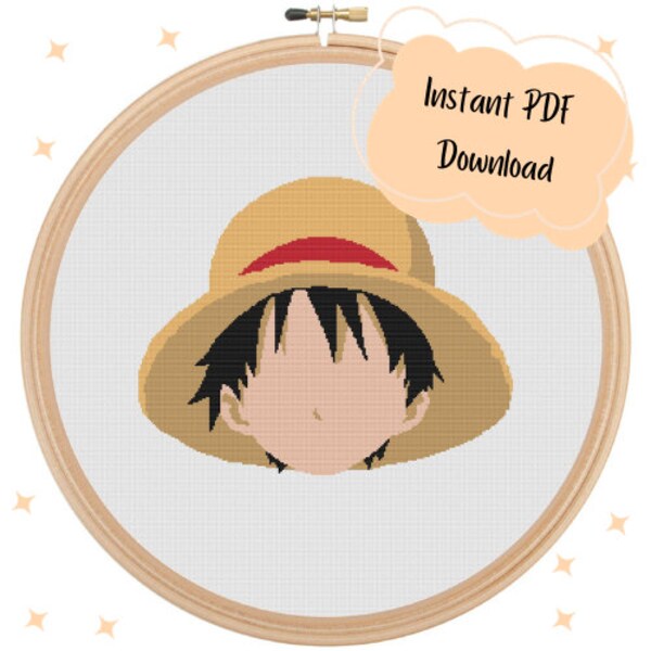 One Piece Anime Pdf Pattern - Etsy