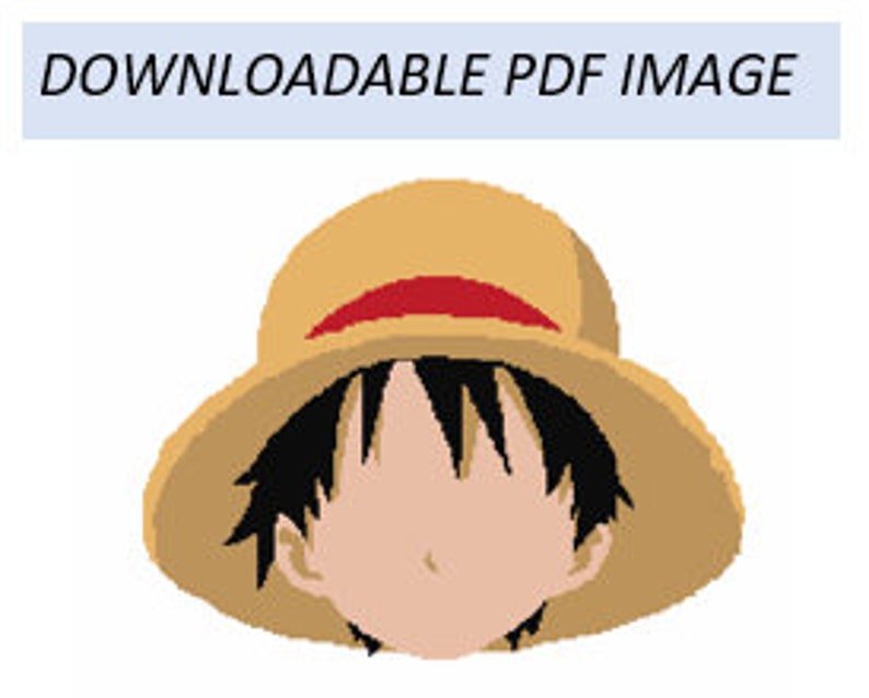 Monkey D. Luffy Cross Stitch Pattern Instant PDF Download - Etsy Australia