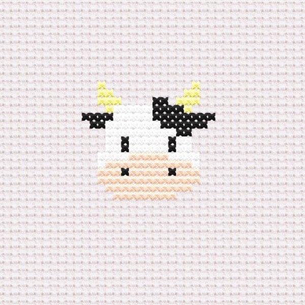 Cow Cross Stitch - Etsy