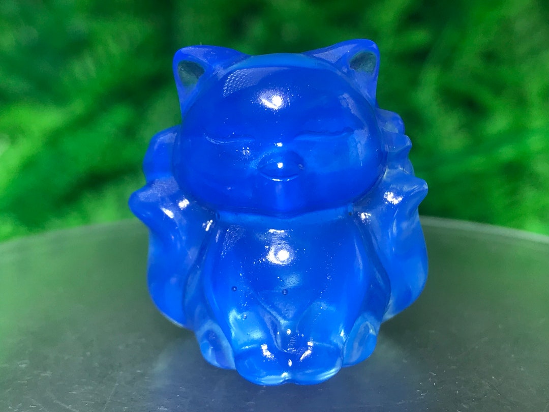 1 Blue Opal Crystal Nine-tailed Fox Crystal Gift Random 1pc - Etsy