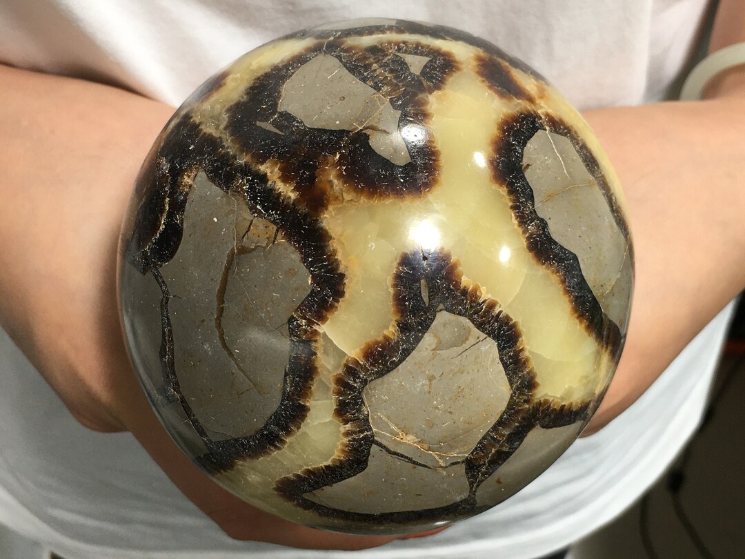 Natural Dragon Septarian Sphere,dragon Septarium,crystal Decoration ...