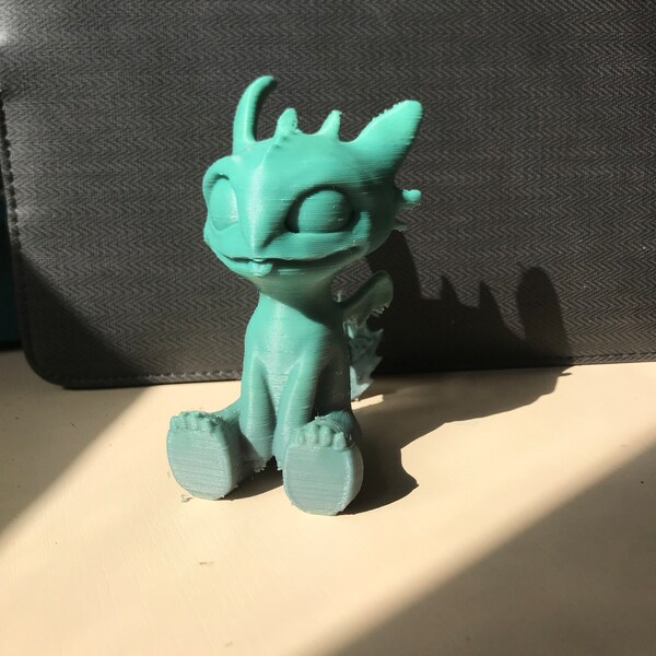 Toothless 3d Printed Figurine - Etsy