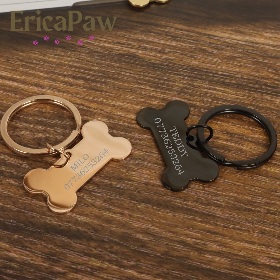 Personalised Dog Tag, Engraved Pet Tag, Stainless Steel Dog Tag, Gift ...