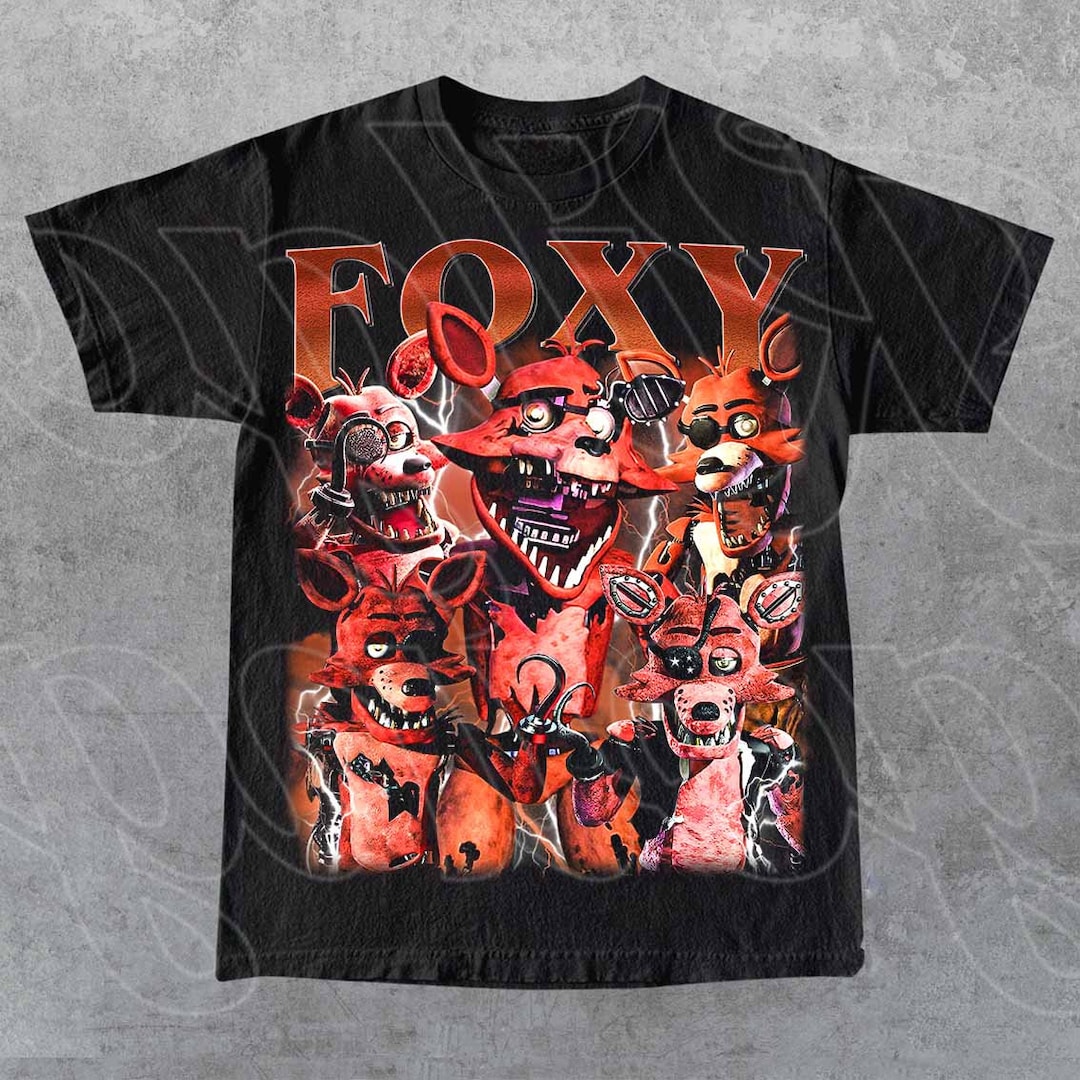 Limited Foxy Five Nights at Freddy's Vintage T-shirt, Gift for Woman ...