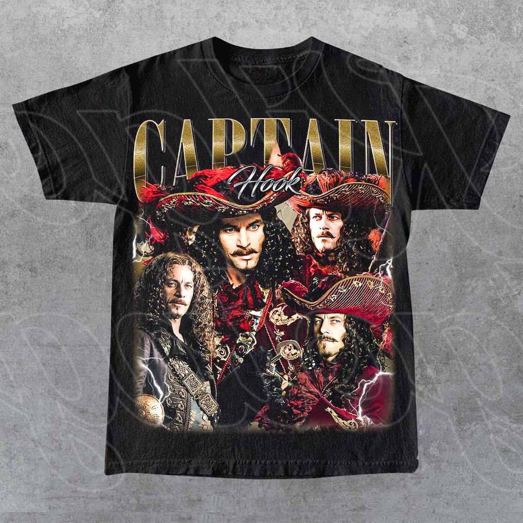 Captain Hook Peter Pan 2023 Limited Movie Vintage T-shirt, Gift for ...