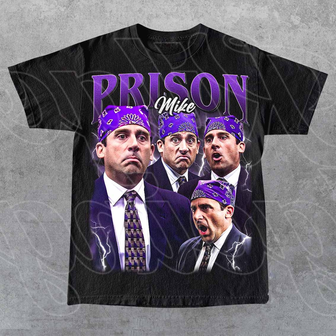 Prison Mike T-shirt – the Office TV Show Tee – Steve Carell as Michael ...