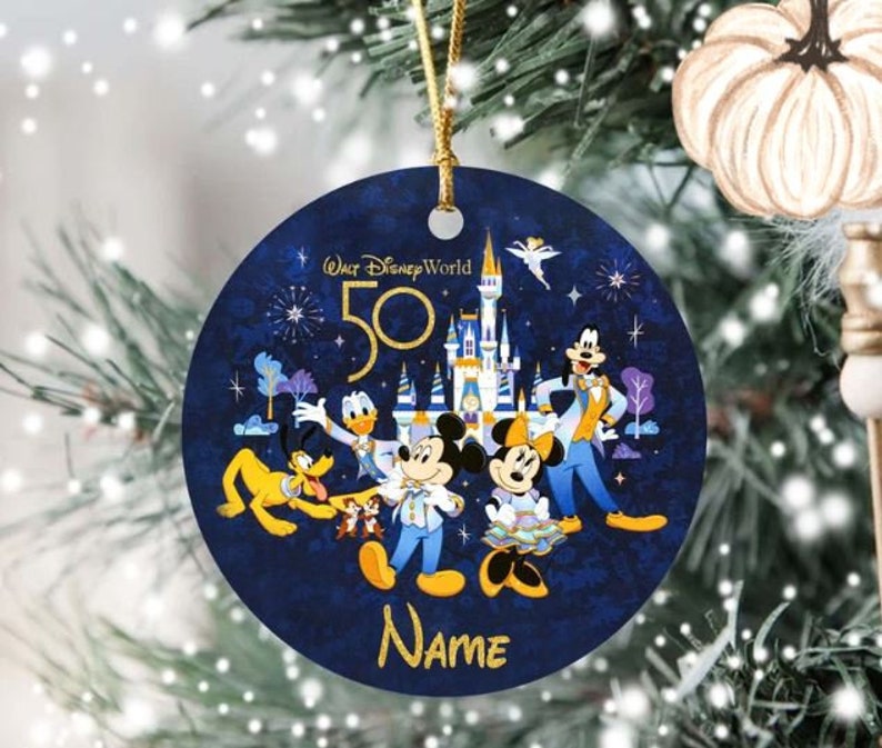 Custom Walt Disney World 50th Anniversary Mickey and Friends - Etsy