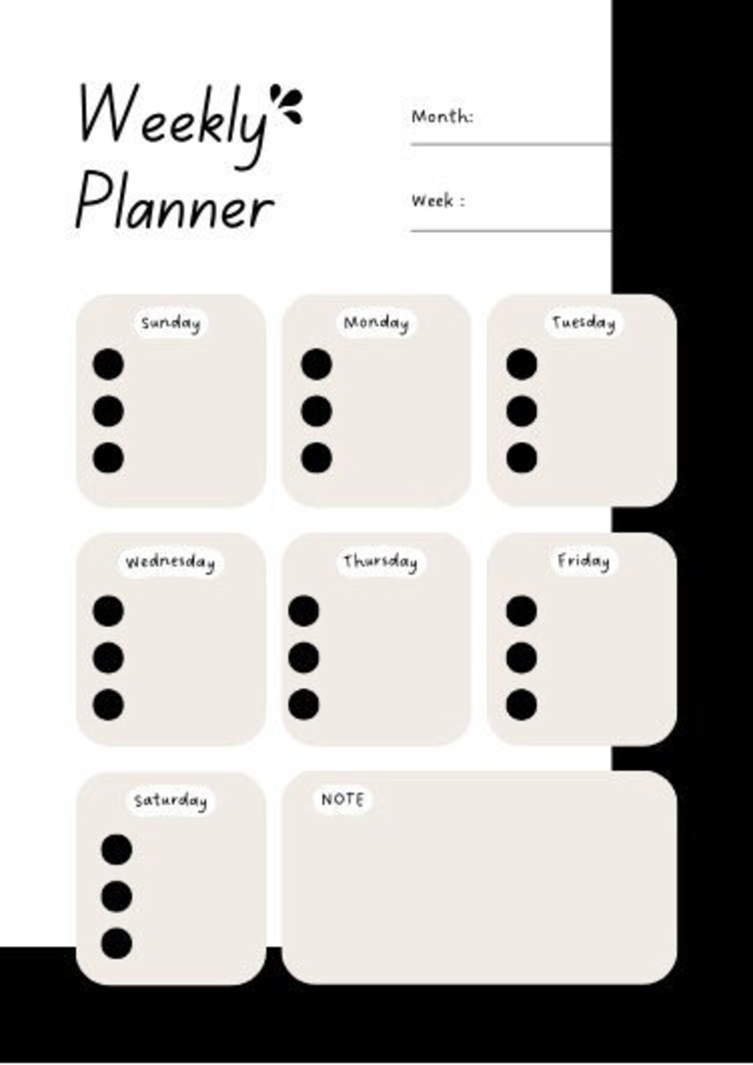 Weekly Digital Planner - Etsy