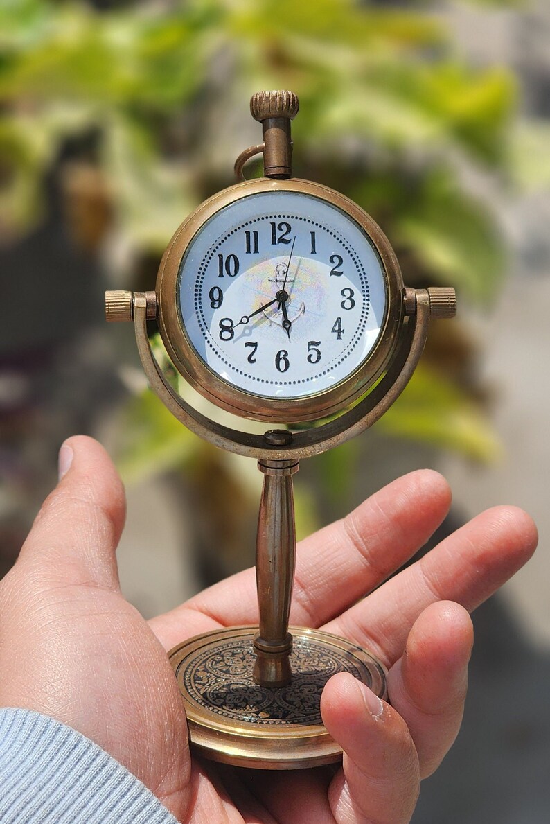 Personalized Desk Clock, Engraved Watch, Table Top Clock for Office ...