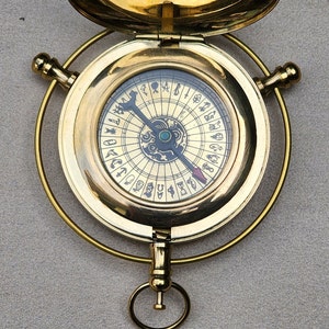 Personalized Golden Compass - Alethiometer Inspired Engraved Brass ...