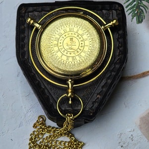 Personalized Golden Compass - Alethiometer Inspired Engraved Brass ...